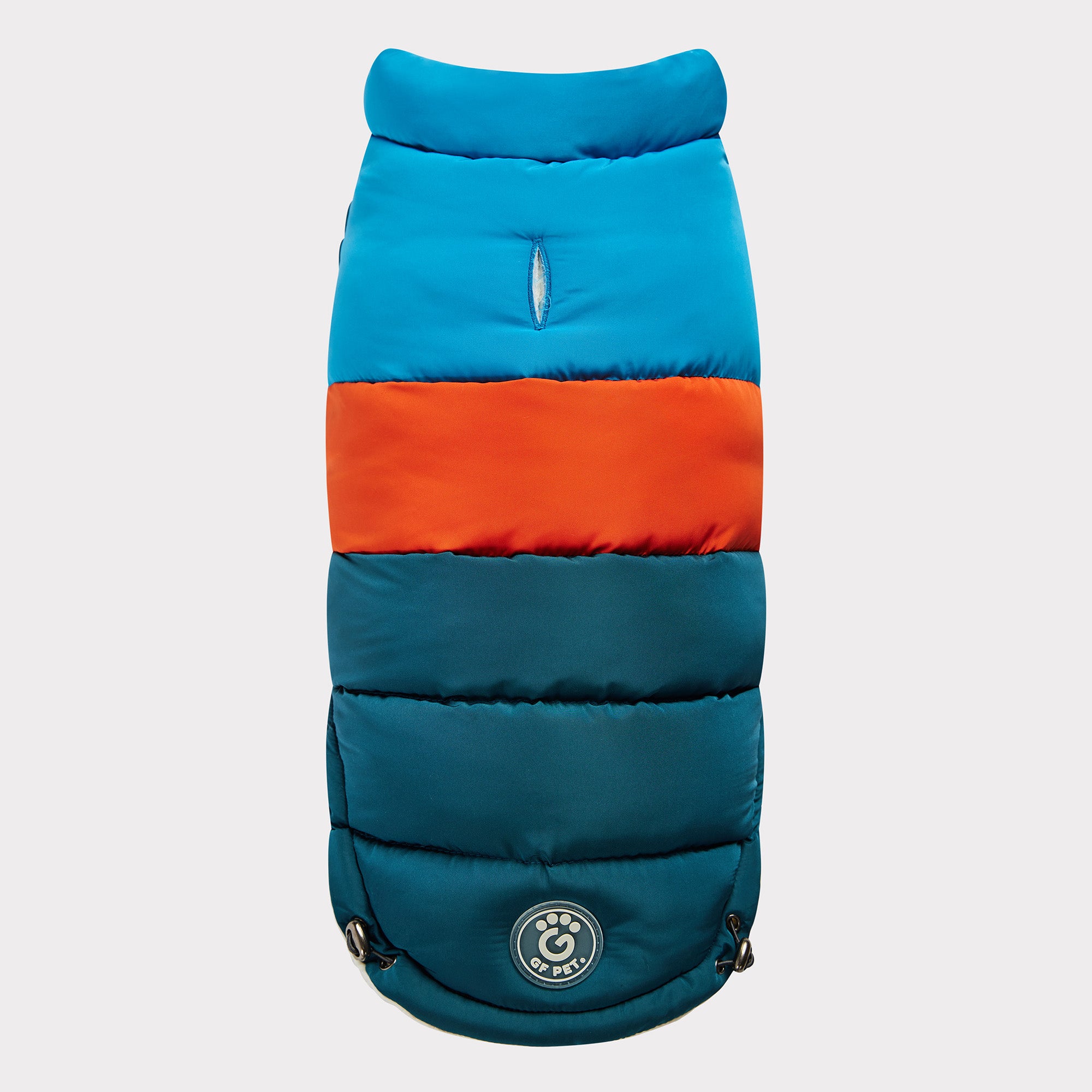Color Block Dog Puffer | Dark Teal - GF Pet Official Online Store