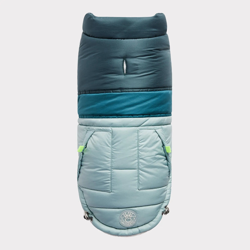 Retro Dog Puffer Winter Dog Jacket | Light Blue | GF Pet Online Store