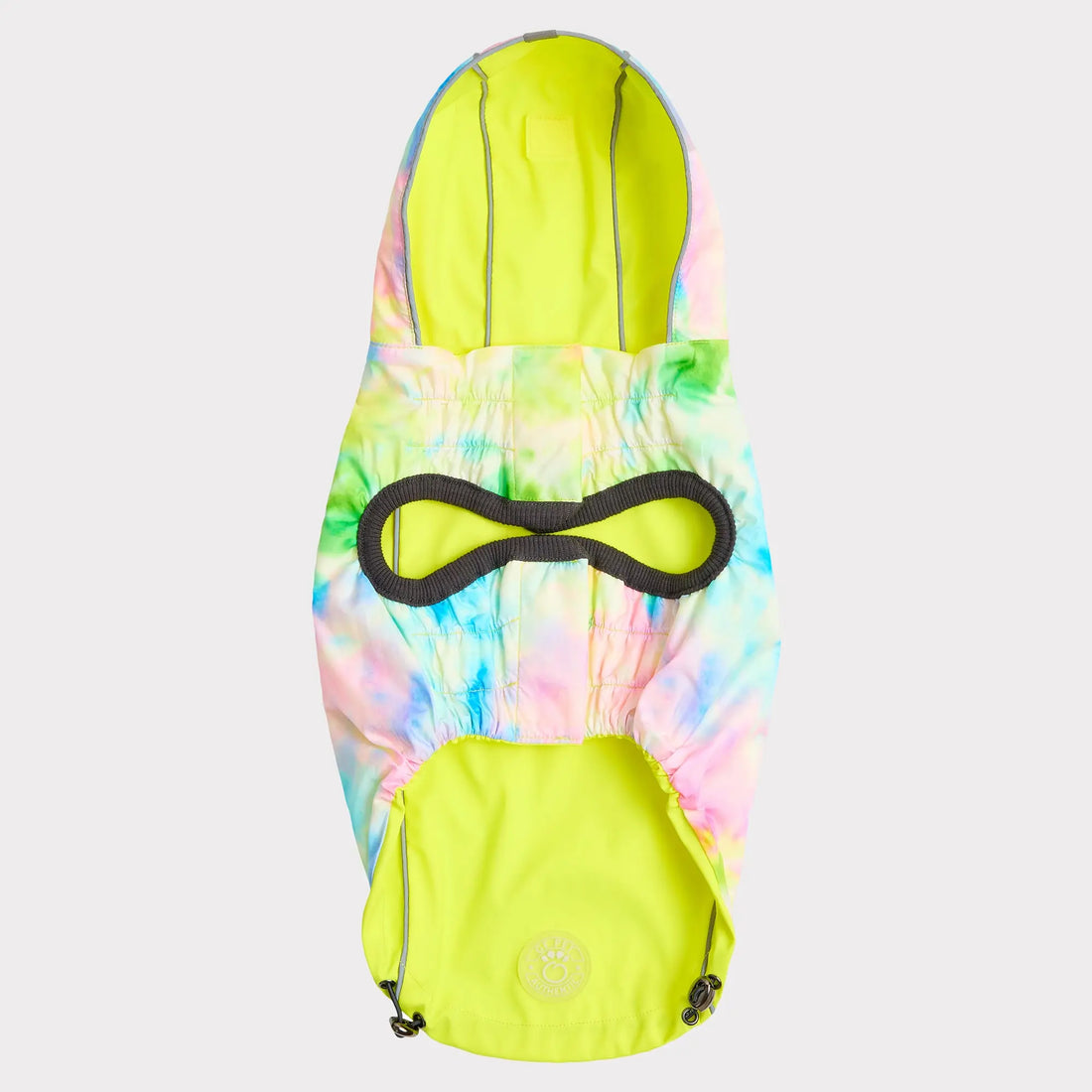 Dog Raincoat with Hood — Neon Yellow and Tie-Dye | GF Pet®