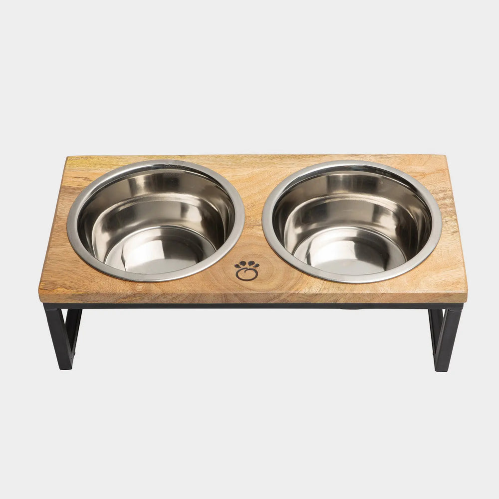Wood & Metal Pet Feeder for Dog & Cats - GF Pet Official Online Store